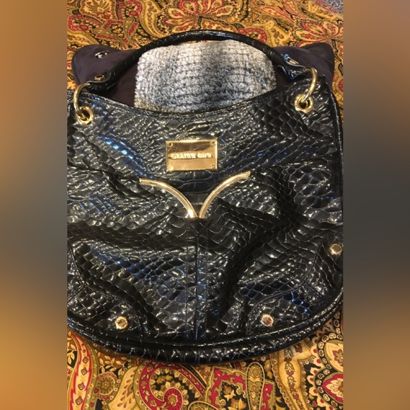 Gianni Bini | Bags | Gianni Bini Black With Gold Trim Bag | Poshmark